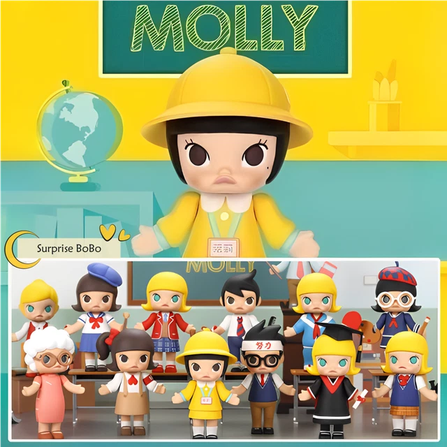 POP MART MOLLY Campus Series Blind Box Confirmed Figure Hot Toys ...