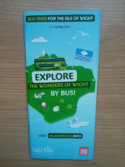 SOUTHERN VECTIS SUMMER 2021 Isle Of Wight Bus Timetable & Travel Guide ...