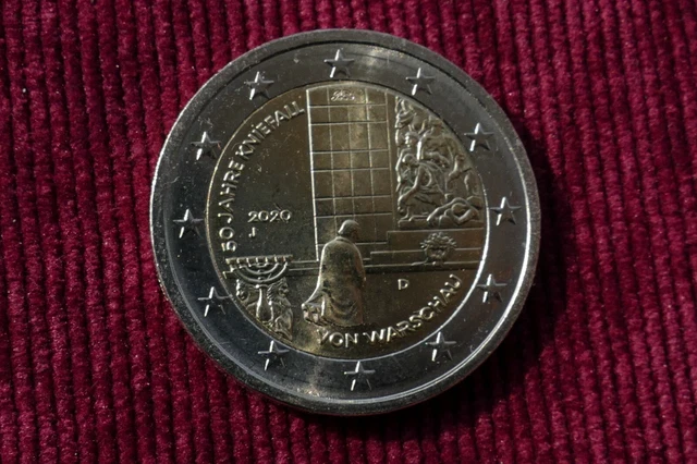 Allemagne 2 Euro 50 Ans De Genou De Varsovie Bime 2020 J Unc Eur 3 25