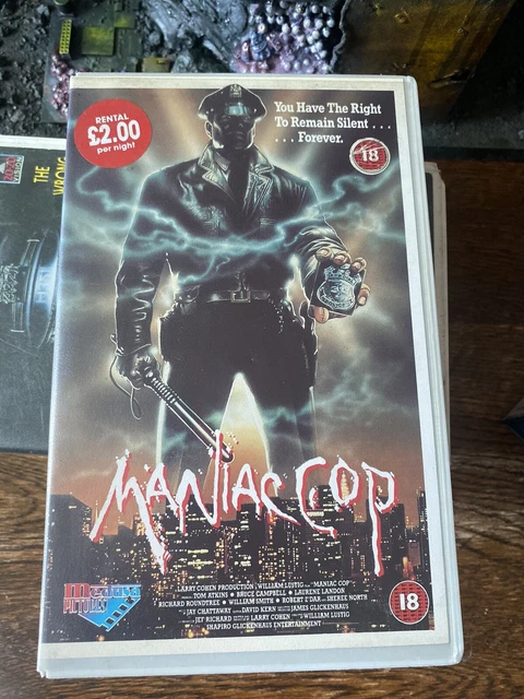 MANIAC COP VHS Big Box Ex Rental Horror Rare £24.99 - PicClick UK