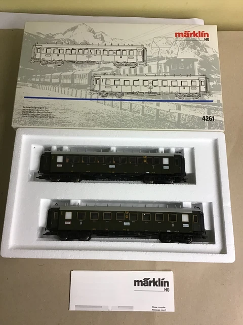 MÄRKLIN 4261 WAGENSET Schnellzugwagen Reichsbahn Modelleisenbahn H0 EUR 43,00 - PicClick DE