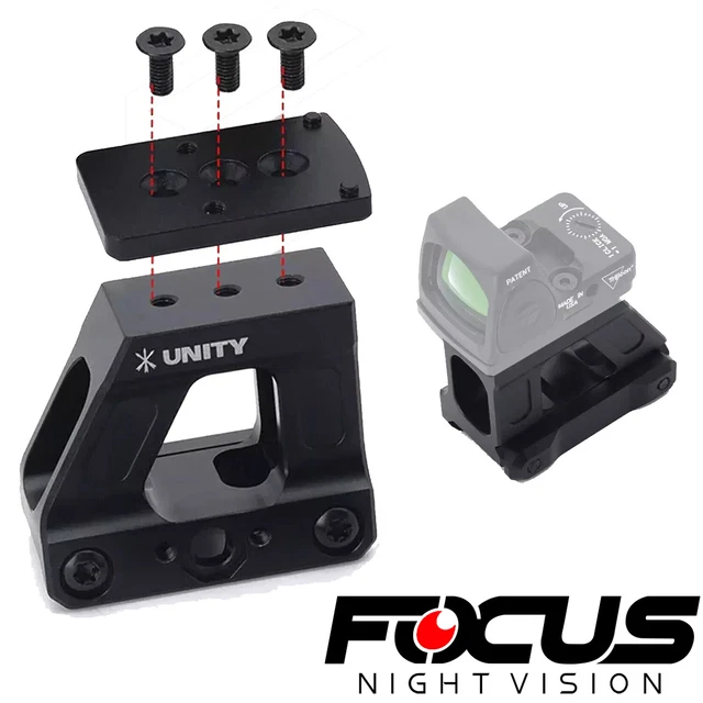 UNITY FAST MRDS Mount (FST-MRDB) For RMR Optics Riser Base 20mm Rail ...