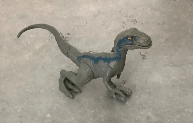 DINOSAUR JURASSIC PARK World Blue Velociraptor Raptor figure £6.99 ...