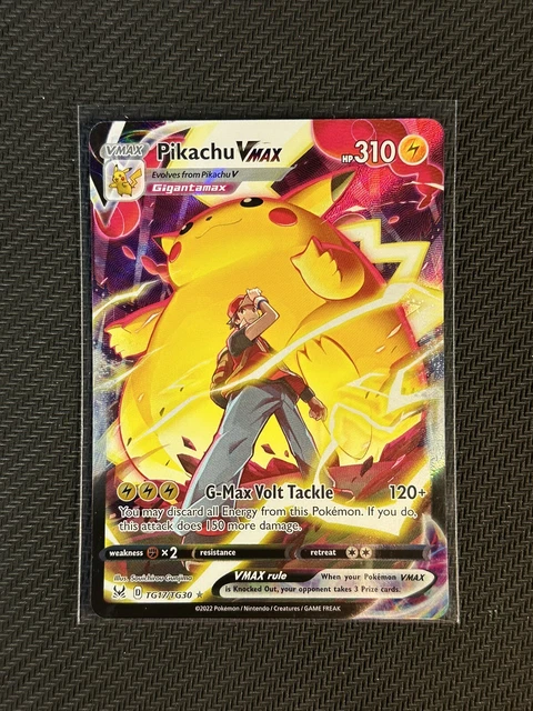 Pokemon Card Pikachu Vmax Swsh Lost Origin Trainer Gallery Ultra Rare Tg17tg30 Eur 137
