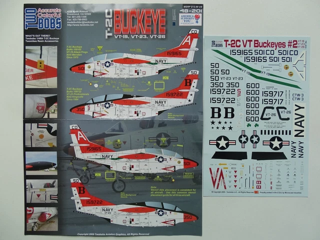 TWO BOBS DECALS 1/48 T-2C Buckeye EUR 12,00 - PicClick FR