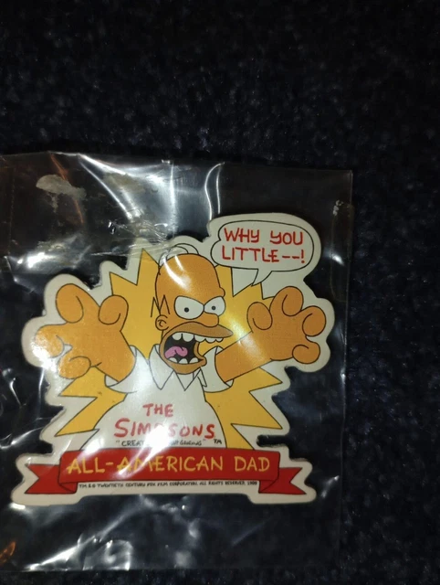 &WHY YOU LITTLE...& Homer Simpson All-American Dad The Simpsons 1989 ...