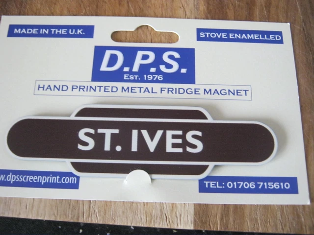 HAYLE RAILWAY TRAIN Station Totem Enamel Sign Fridge Magnet £3.25 ...