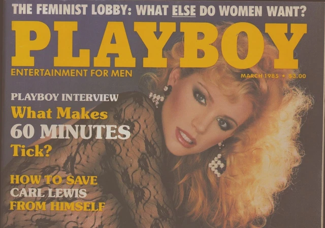 40TH BIRTHDAY PRESENT Idea. Playboy Magazine March 1985, Lingerie ...
