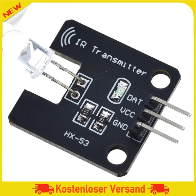 MODULO TRASMETTITORE DIGITALE a infrarossi 38 kHz modulo sensore a infrarossi per Arduino EUR 19 ...