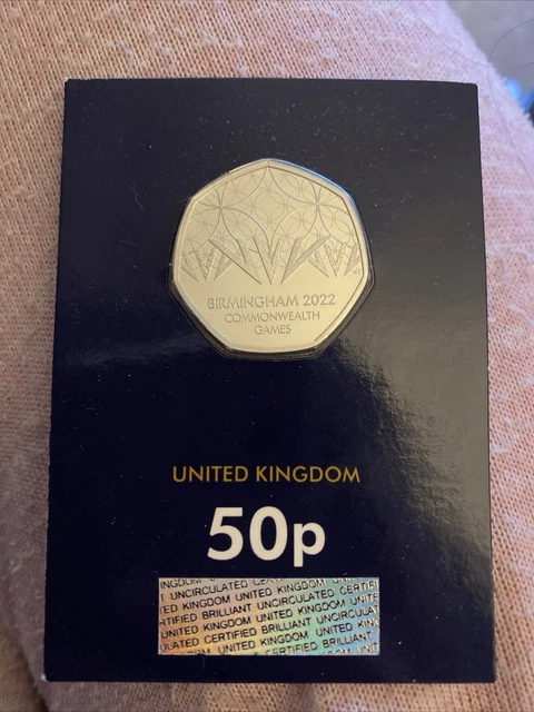2022 CHANGE CHECKER COIN BIRMINGHAM COMMONWEALTH GAMES BU 50p COIN BUNC ...