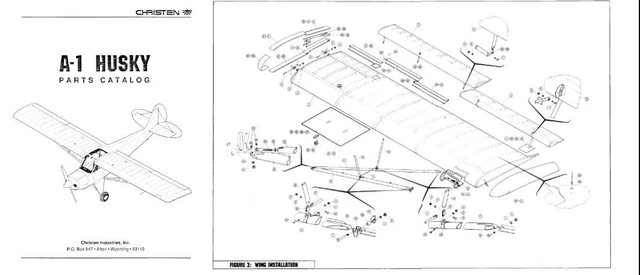 HUSKY AVIAT A-1A A1 A1B MANUALS PARTS SERVICE & PILOT OPS historic rare ...