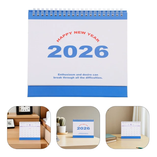 FLIP CALENDAR FOR Desk: 2026 Standing Flip Calendar - Paper Monthly ...