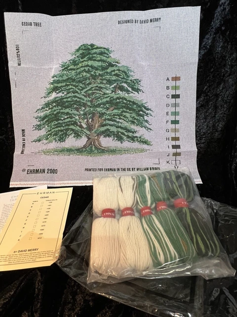 RARE EHRMAN TAPESTRY Needlepoint Kit - Cedar Tree By David Merry £84.00 ...
