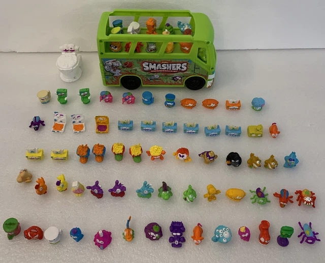 ZURU SMASHERS BUS with 81 figures & Toilet Bundle Great Condition £19. ...