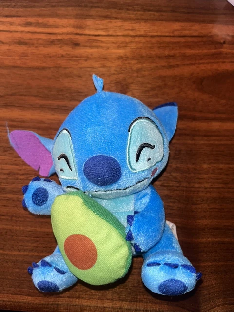 DISNEY STITCH WITH Avocado Feed Me Series Small Plush 7" Stuffed Toy ...