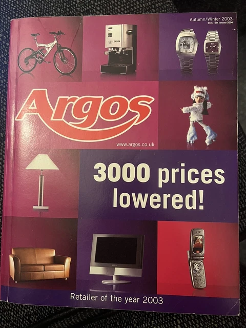 ARGOS CATALOGUE BOOK 2003 Autumn Winter £34.99 - PicClick UK