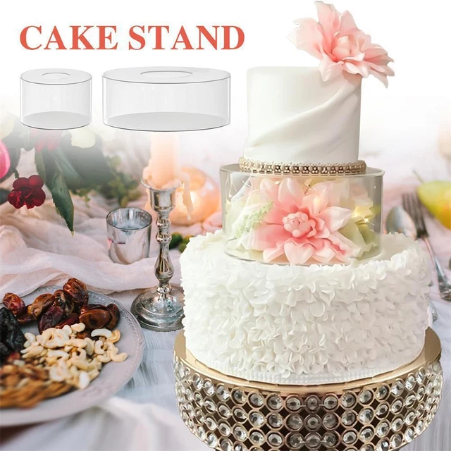 ACRYLIC CAKE STAND Cake Riser Decorative Supplies Fillable Decoration ...