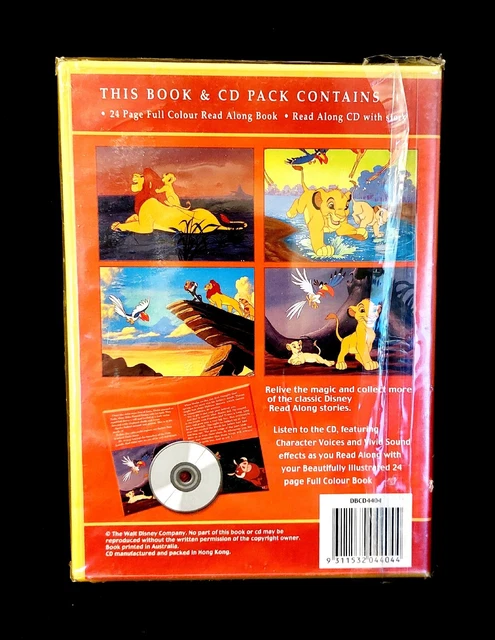 DISNEY LION KING Read Along Book & CD £11.08 - PicClick UK