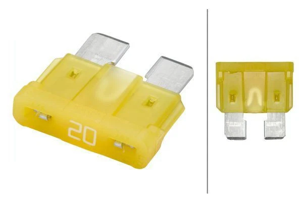 HELLA FUSES (8JS 711 688-002) Fuse ATO fuse 20A Beige/Yellow Qty 50 OEM ...