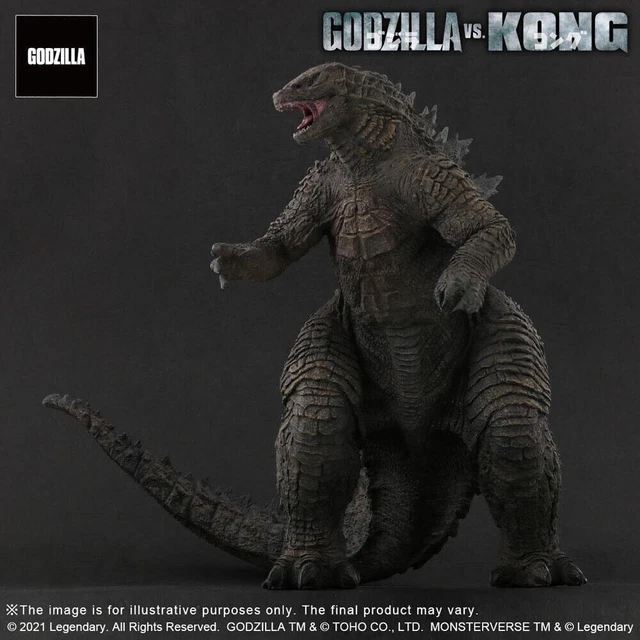 GODZILLA VS. KONG 2021 Toho Grande Kaiju PVC Statua Godzilla 26 CM x ...