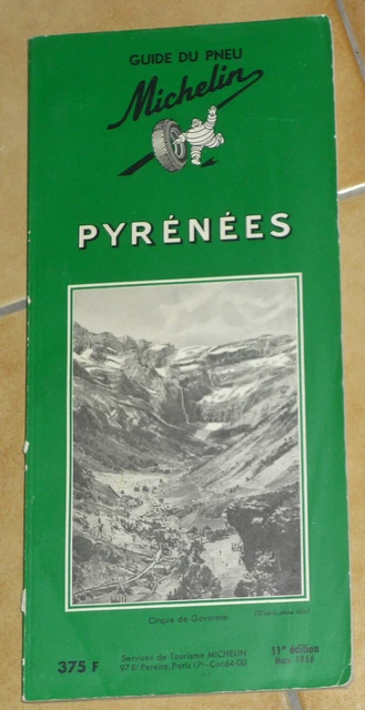 GUIDE VERT MICHELIN Pyrénées - année 1956 EUR 12,90 - PicClick FR