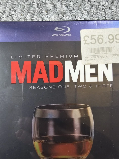 MAD MEN: SEASONS 1-3 Blu-ray (2010) Jon Hamm cert 15 9 discs Fast and ...