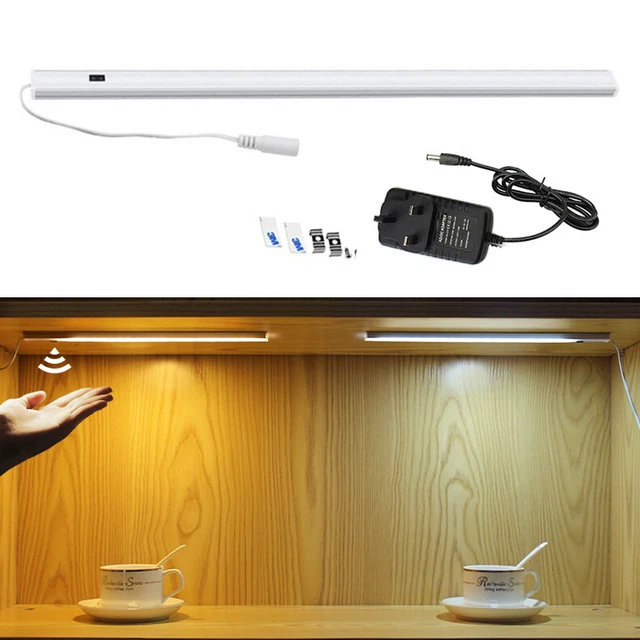 USB HAND MOTION Sensor LED Strip Light Bar Lamp Under Cabinet Cupboard Wardrobe £8.39 - PicClick UK