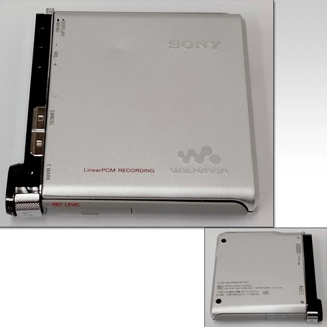SONY MZ-RH1 WALKMAN Hi-MD MiniDisc Player Recorder Silver Operation ...