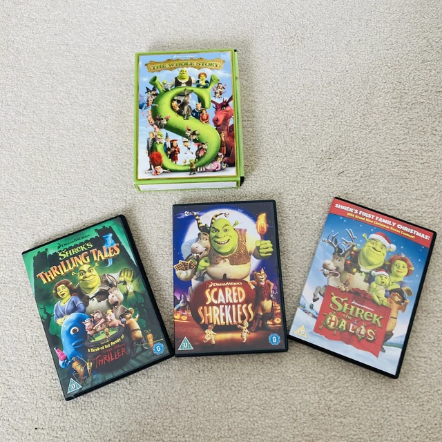SHREK DREAMWORKS DVD Bundle 7 movies With Bonus Content Excellent ...