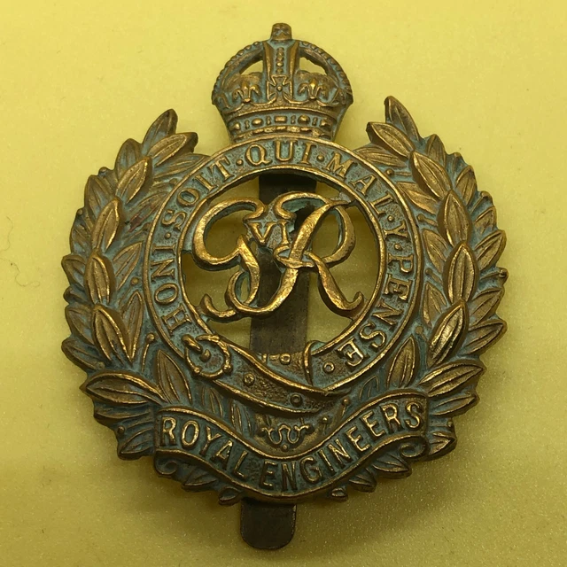 ORIGINAL WW2 BRITISH Army Royal Engineers RE Cap Badge £9.99 - PicClick UK