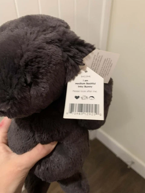 JELLYCAT RARE RETIRED Medium Bashful Inky Bunny BNWT Black £156.70 ...