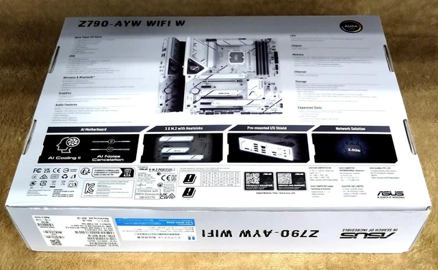 ASUS Z790-AYW WI-FI Motherboard Used Reliable DDR5 AV1 Compatible £331. ...