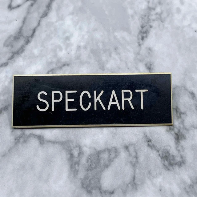 VINTAGE SPECKART ARMY Service Military Name Plate Pin Pinback SF1 £25. ...