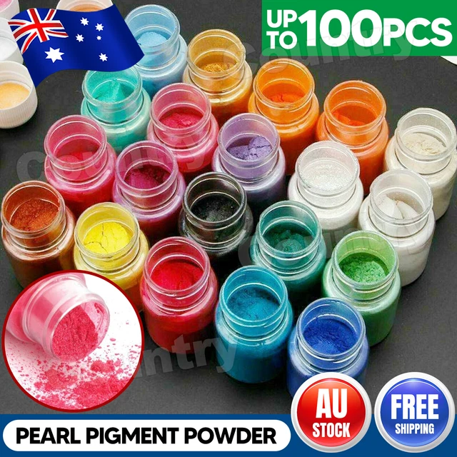 UP100X PIGMENT POWDER Epoxy Resin Dye Pearl Natural Mica Mineral Mixed ...