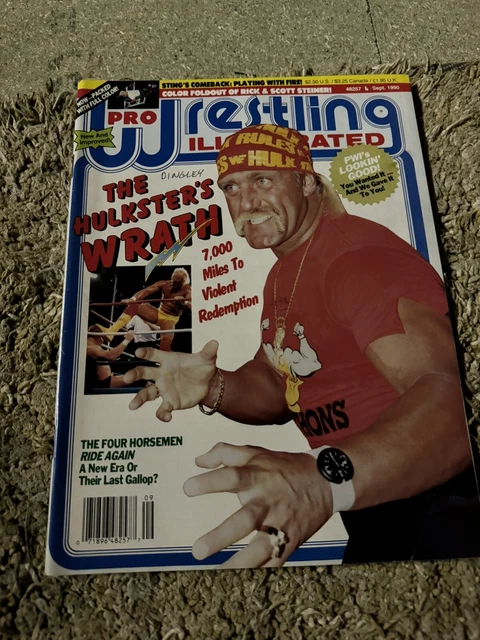 PRO WRESTLING ILLUSTRATED Magazine September 1990 Hulk Hogan WWF WCW ...