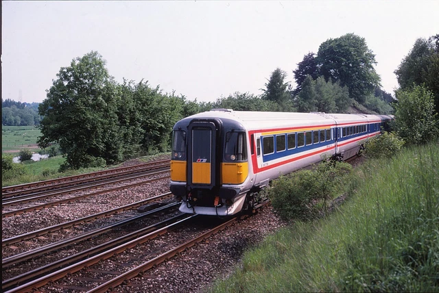 5743 RAILWAY COLOUR Slide Emu Class 442 2413 At Shawford 1988 £3.83 ...