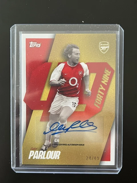 TOPPS FC ARSENAL 2024 Set Squadre Ray Salour Fuso In Oro Autografo 24/ ...