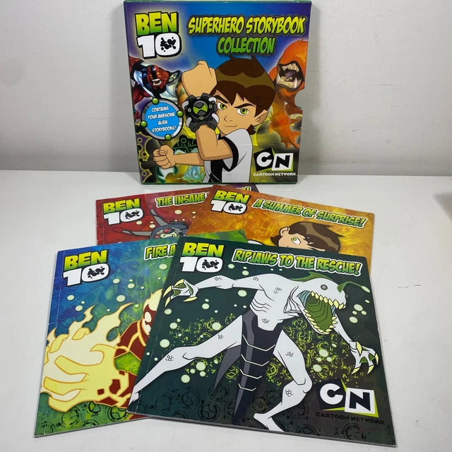 BEN 10 SUPERHERO 4 Book Storybook Collection Box Set Paperback Books ...