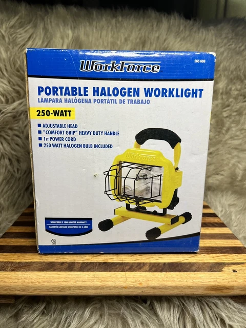 WORKFORCE 250 WATT Portable Halogen Work Light NEW in BOX $17.90 - PicClick