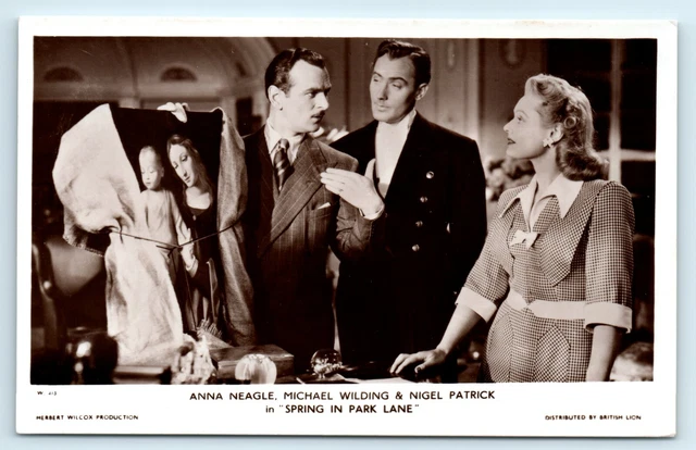 POSTCARD ANNA NEAGLE Michael Wilding Nigel Patrick Picturegoer W 415 £4 ...