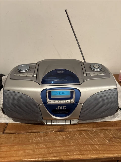 JVC RADIO,CD, TAPE Player BX530SL - Portable Boombox Working Order £12. ...