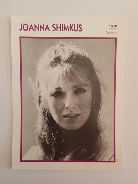 JOANNA SHIMKUS - Carte Fiche Cinema Portrait De Star EUR 2,50 - PicClick FR