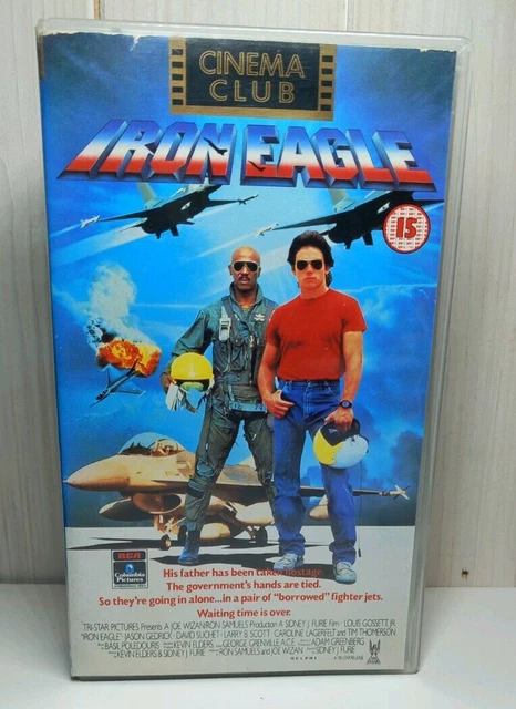 IRON EAGLE - Louis Gossett Jr - Jason Gedrick - Vintage PAL VHS Video ...