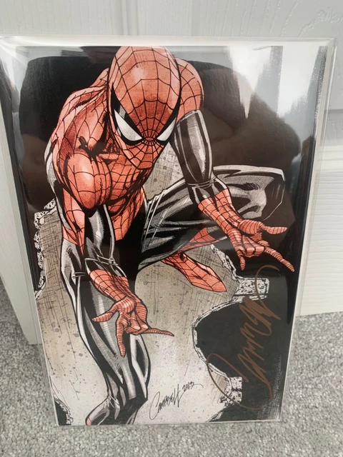 AMAZING SPIDER-MAN #14 Campbell Spider-Man sketch variant Signed w/ COA ...