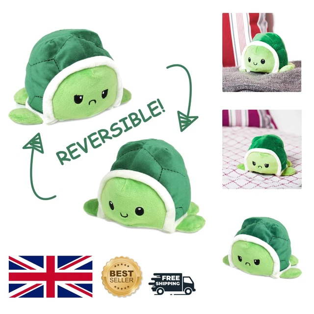 HUGGABLE REVERSIBLE TURTLE Plushie - Perfect Stress Relief Companion £9 ...