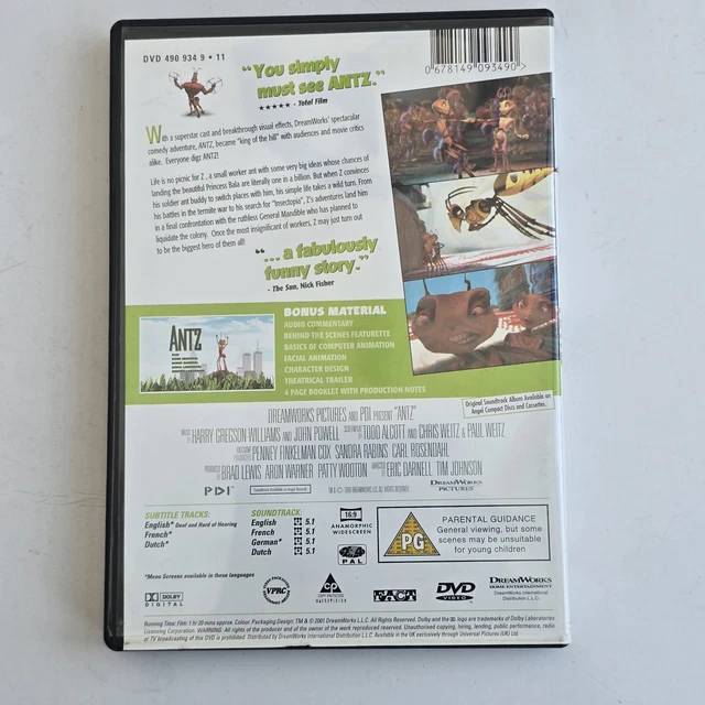 ANTZ (DVD) $2.25 - PicClick AU