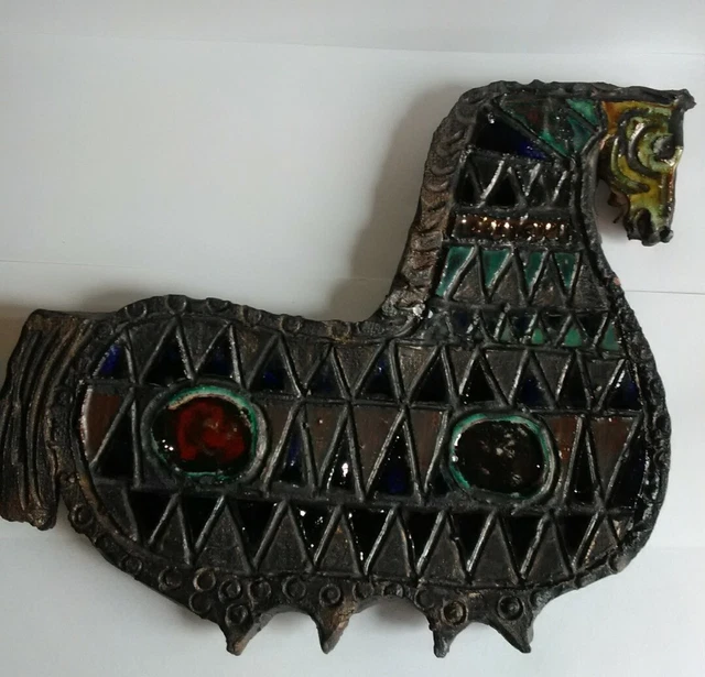 RARE VINTAGE MID Century Adam Dworski Wye Studio Pottery Horse Plaque 1950-59 £114.99 - PicClick UK