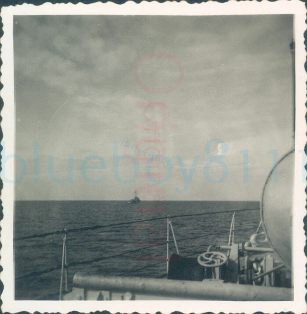1954 HMS RIFLEMAN fr Plucky nr Port Said 2nd Minesweeping Sqdn 2.2 ...