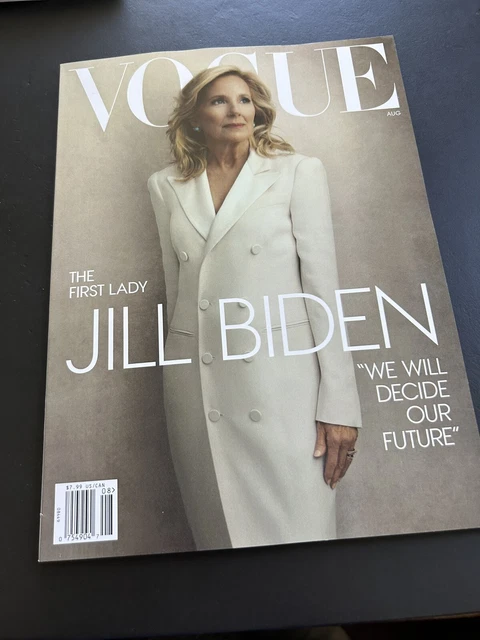 &VOGUE MAGAZINE AGOSTO 2024 The First Lady JILL BIDEN ""Decideremo il ...