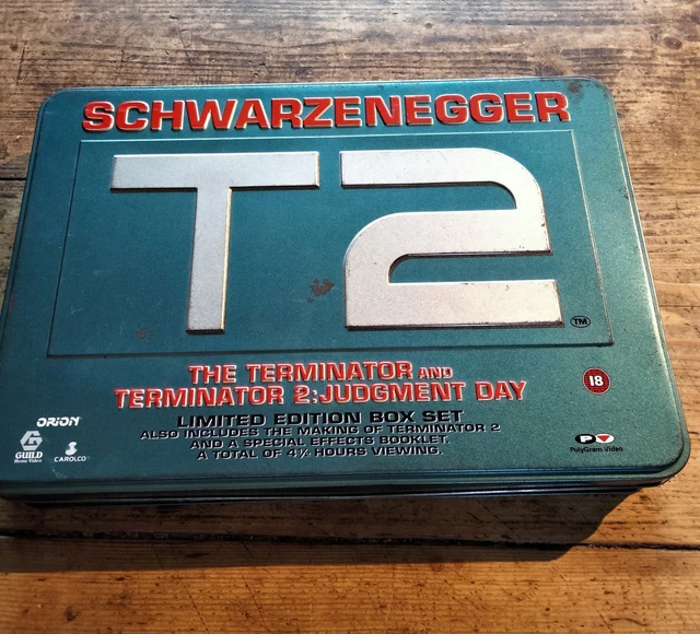 LIMITED EDITION, Memorabilia, VHS Schwarzenegger T1 + T2 Metal Box Set ...